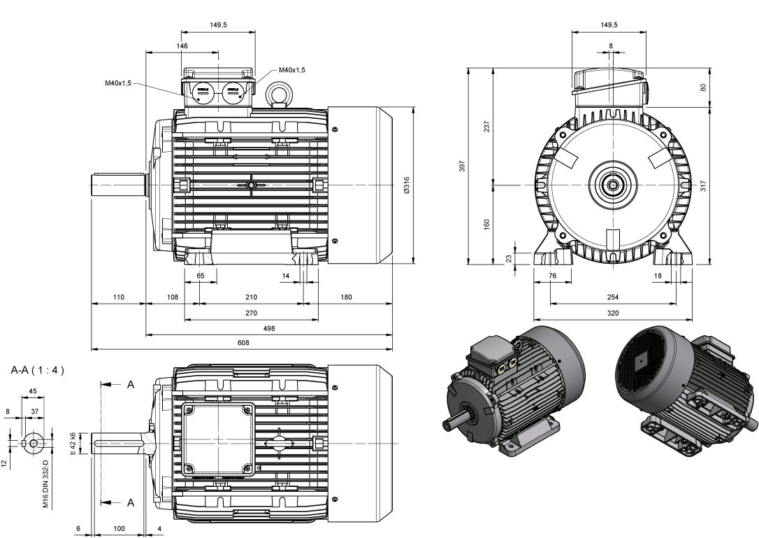 DAA11BA11CT3 | Industriele draaistroommotoren - ELSTO