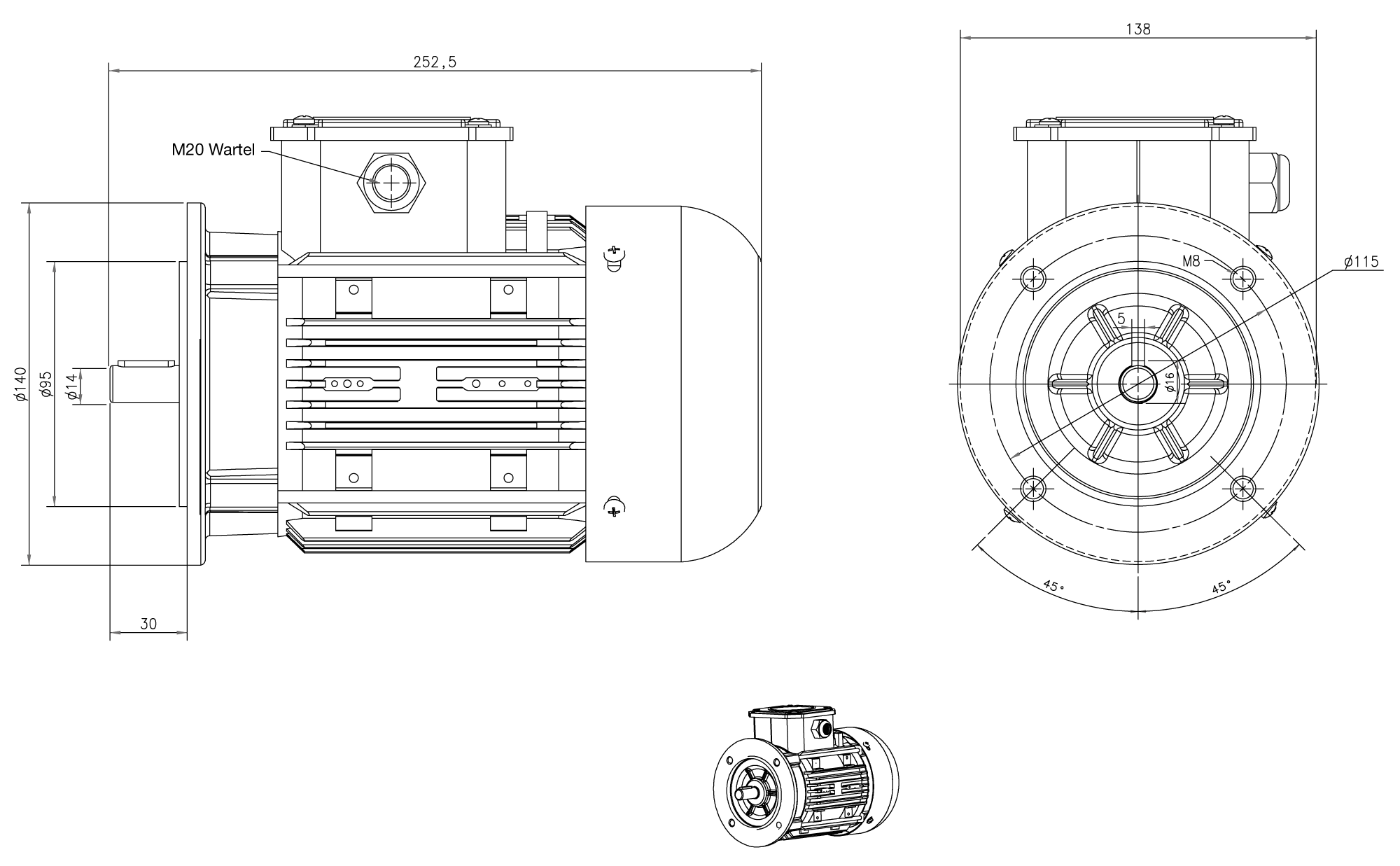 DWE03AB25CF6 | Industriele draaistroommotoren - ELSTO